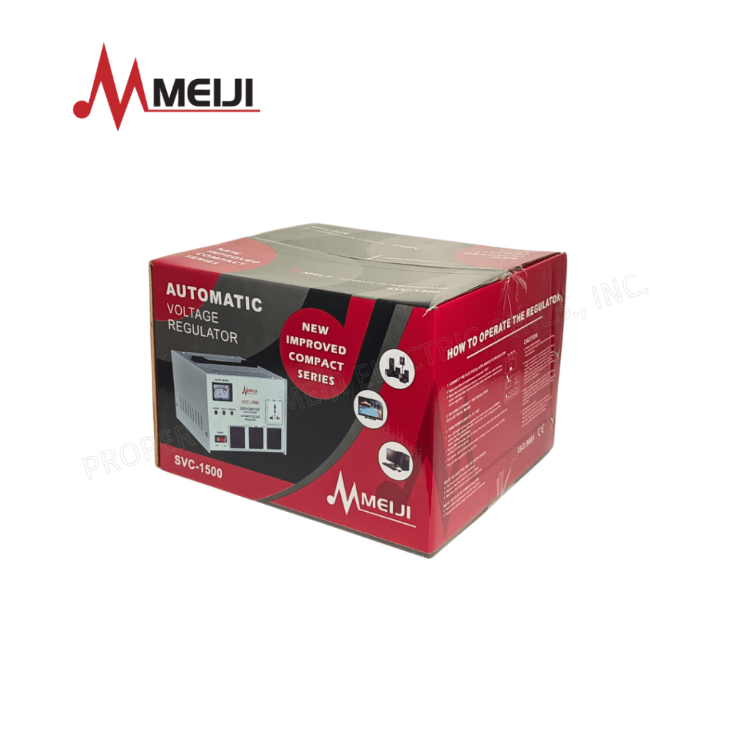 Meiji Automatic Voltage Regulator 1500W - SVC-1500 - Meiji Electric PH