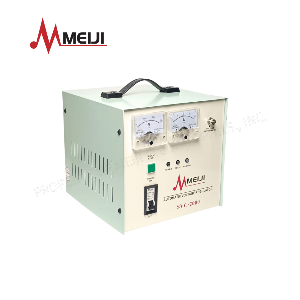 Meiji Automatic Voltage Regulator 2000W - SVC-2000 - Meiji Electric PH