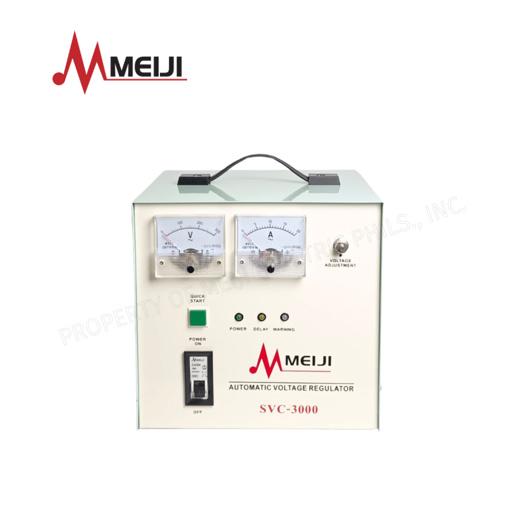 Meiji Automatic Voltage Regulator 3000W - SVC-3000 - Meiji Electric PH
