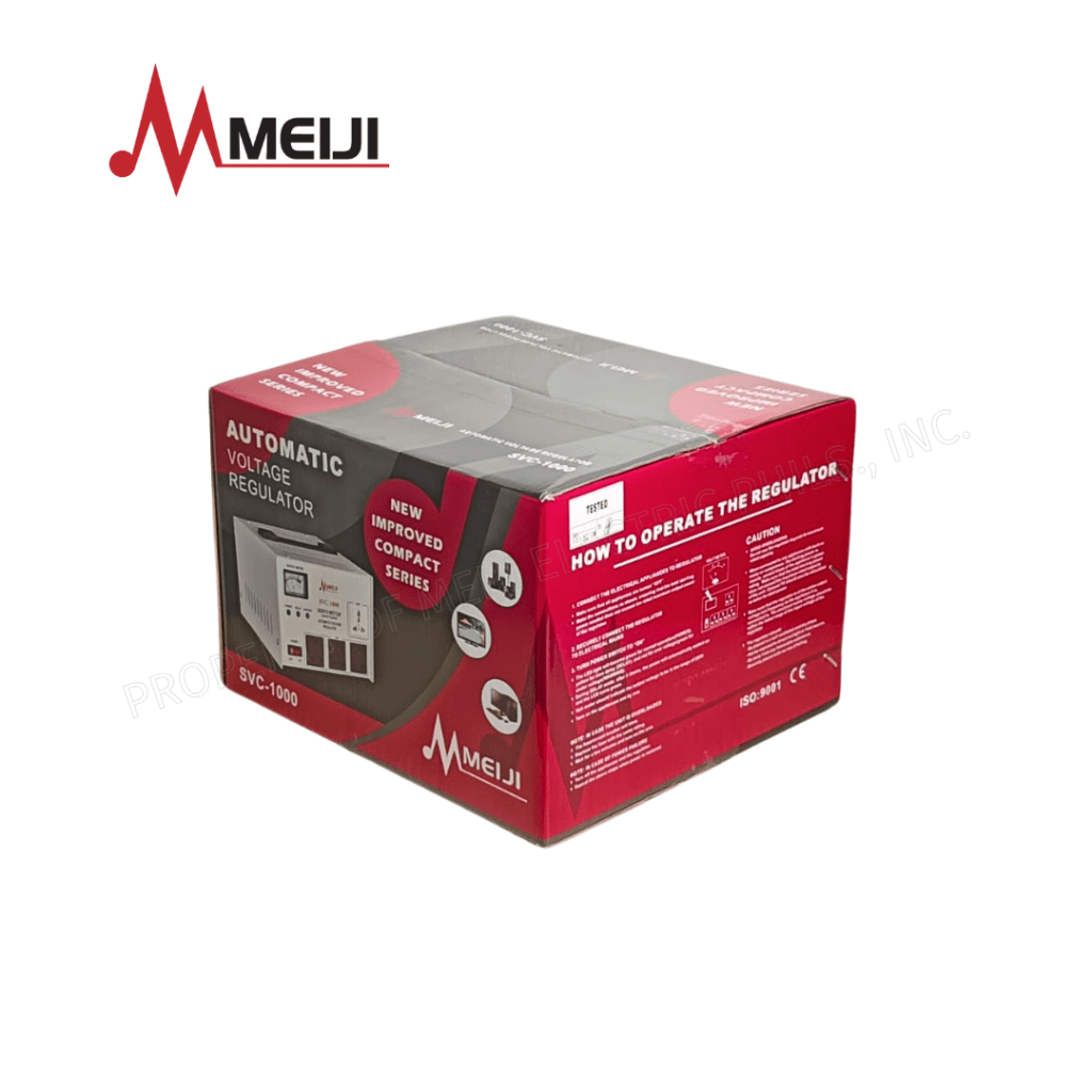 Meiji Automatic Voltage Regulator 1000W - SVC-1000 - Meiji Electric PH