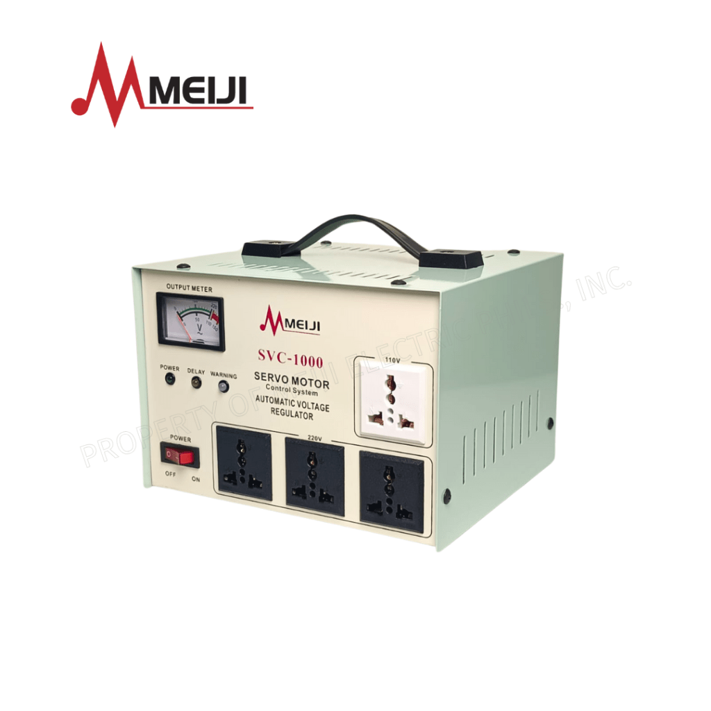 Meiji Automatic Voltage Regulator 1000W - SVC-1000 - Meiji Electric PH