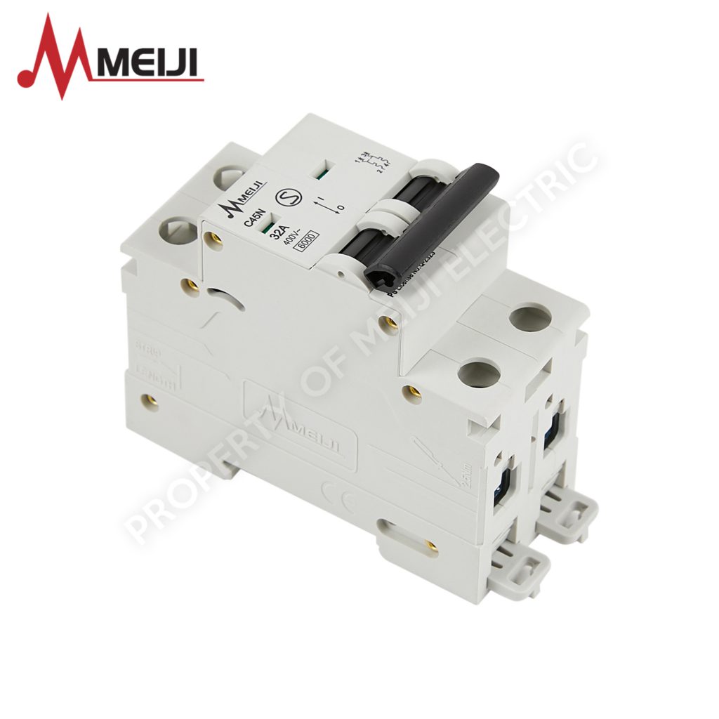 Meiji Miniature Circuit Breaker 2 Pole [1 Ampere to 32 Amperes] C45N-2P ...