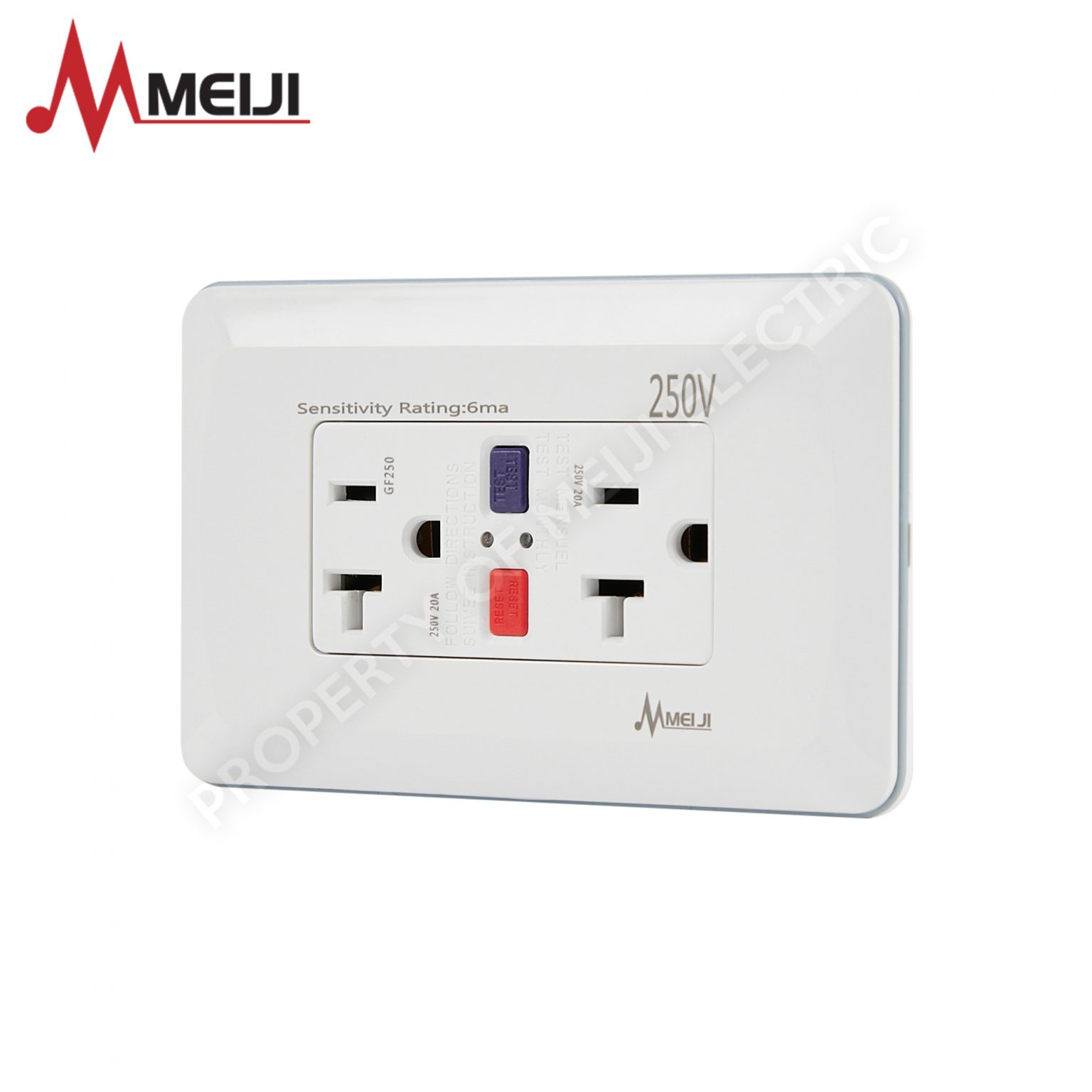 Meiji Ground Fault Circuit Interrupter Duplex Parallel Convenience ...