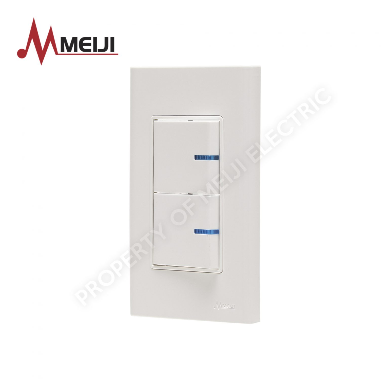 Two Gang One Way Switch MCS-0122 - Meiji Electric PH