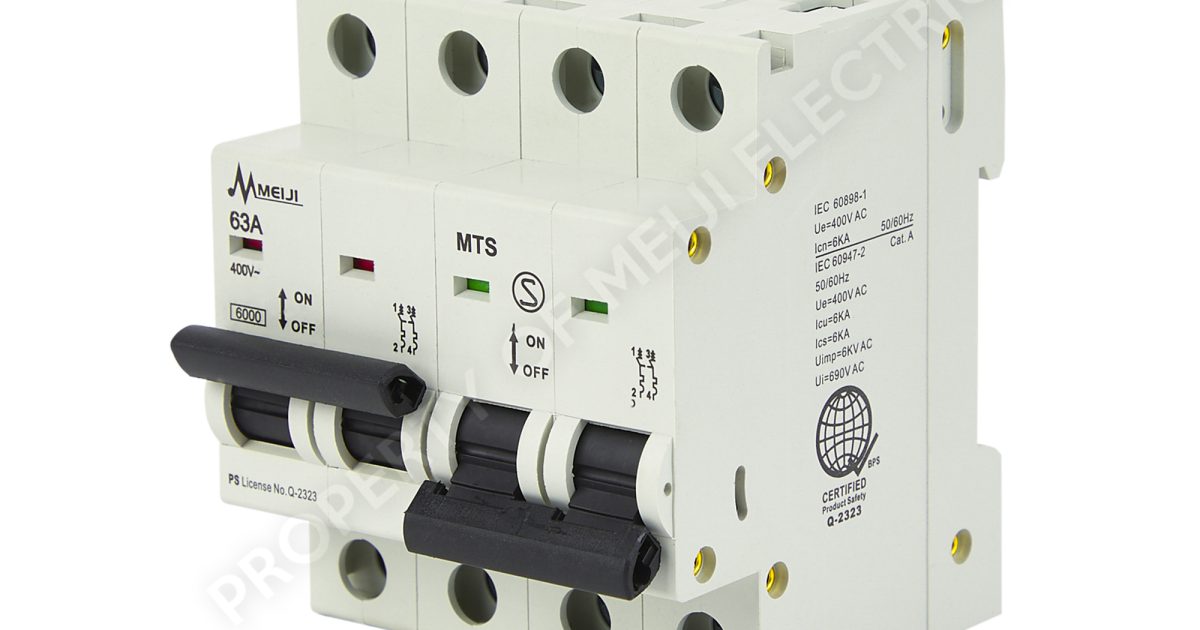 Meiji Manual Transfer Switch 2Pole MTS-2P - Meiji Electric PH