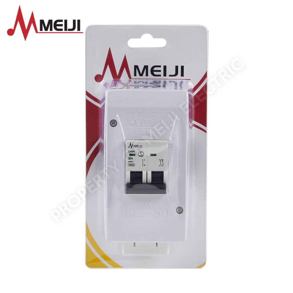 Meiji Universal Breaker with Enclosure MUB-2P - Meiji Electric PH