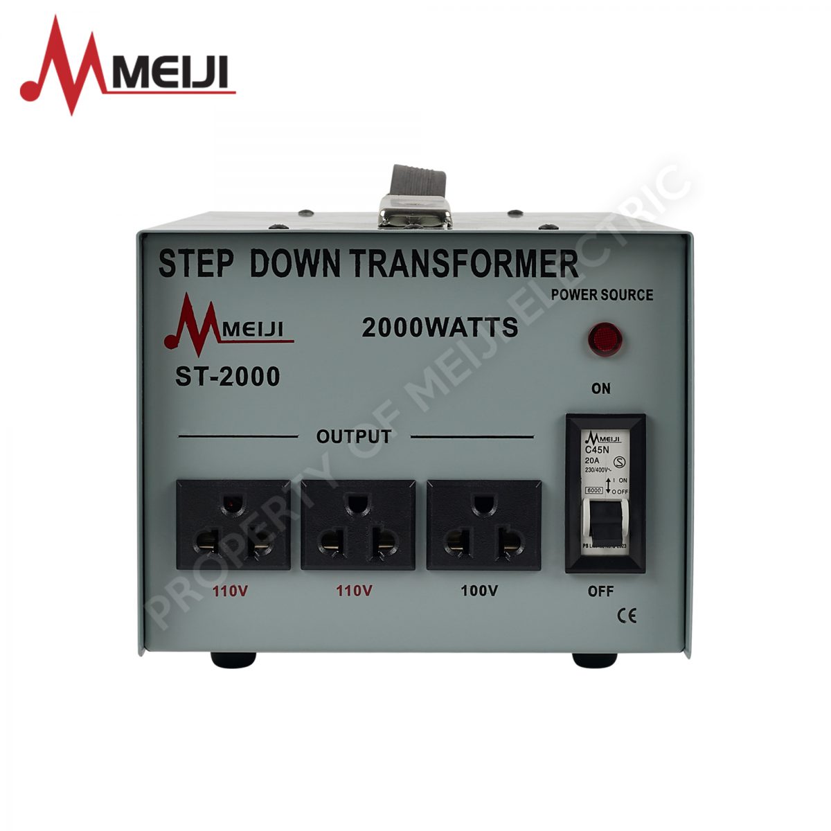 Meiji Electric Step-Down Transformers - ST-2000 - Meiji Electric PH