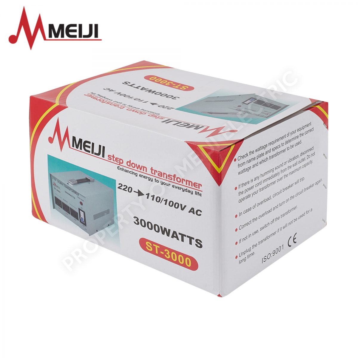 Meiji Electric Step-Down Transformers - ST-3000 - Meiji Electric PH