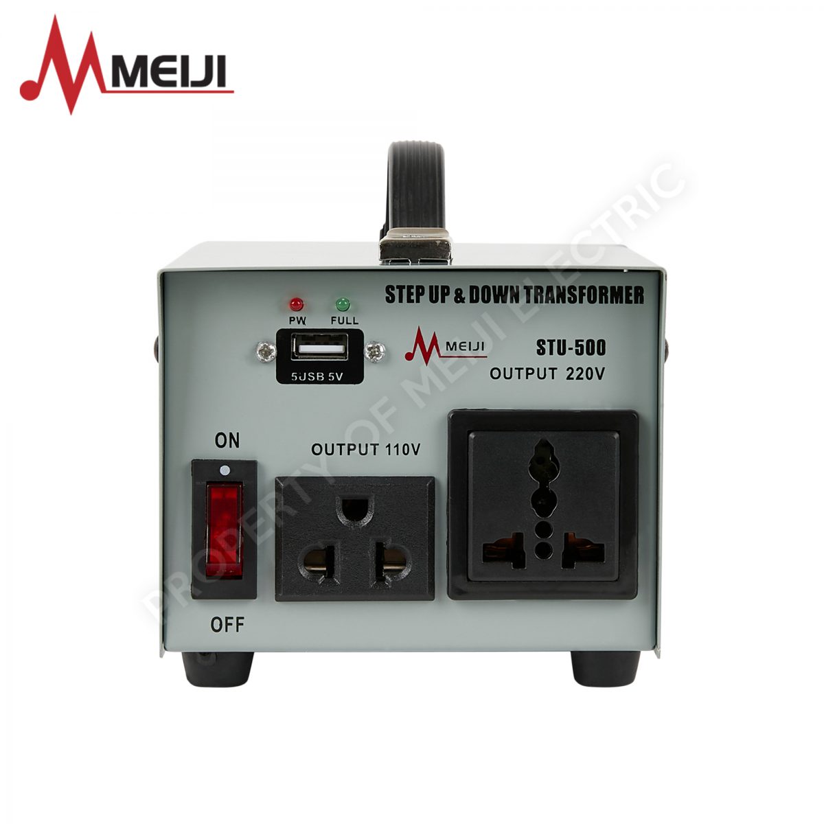 Meiji Electric Step Up-Down Transformers Dual Output - STU-500 - Meiji ...