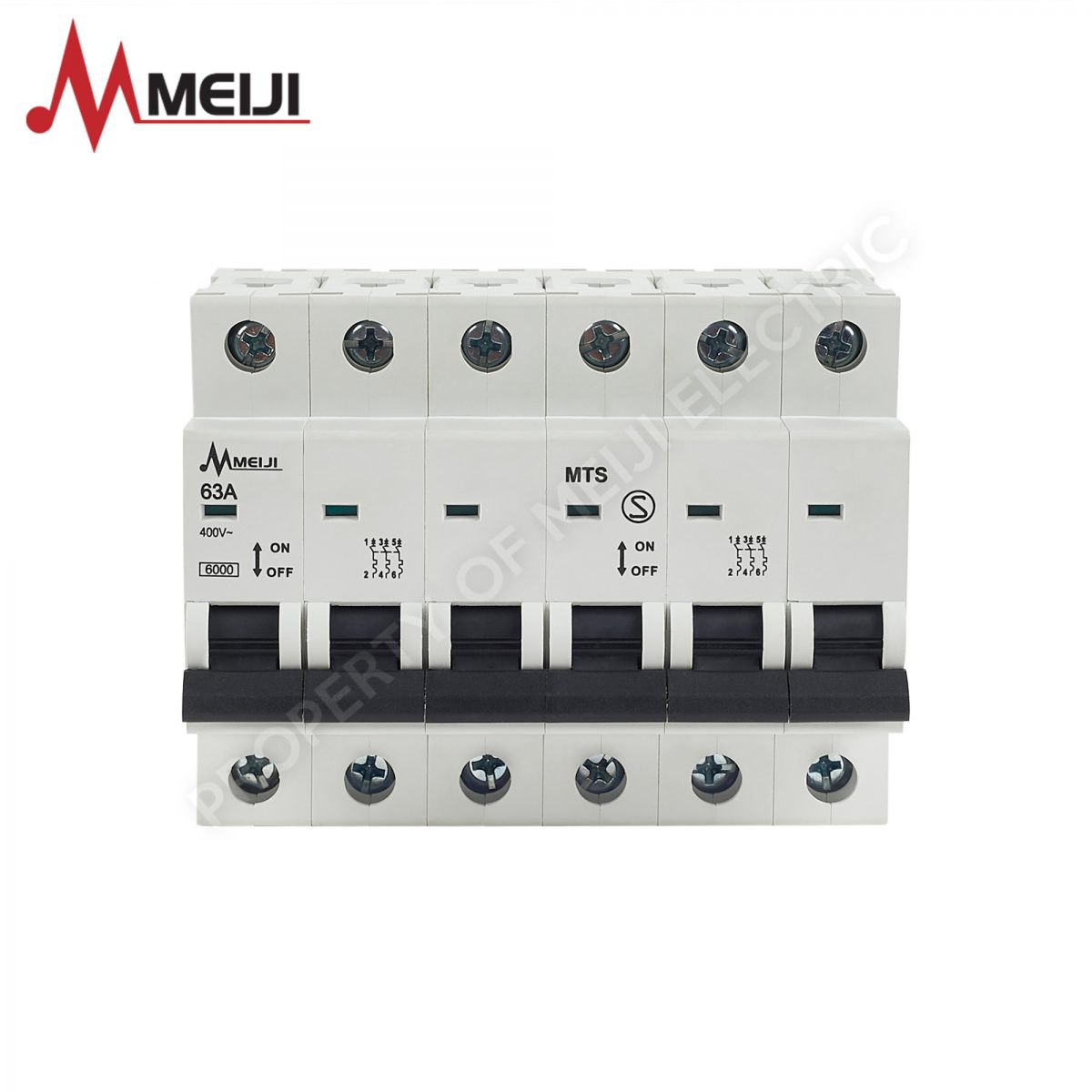 Meiji Manual Transfer Switch 3Pole MTS-3P - Meiji Electric PH