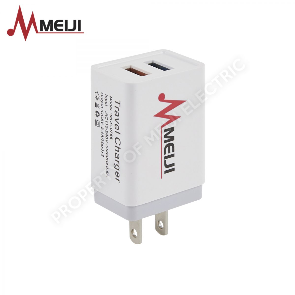 Meiji Electric Dual Port USB Charger MCS-0766 - Meiji Electric PH