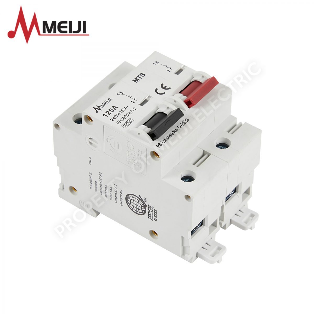 Meiji Manual Transfer Switch (Color Coded) 1Pole MTSCC-1P [80A-125A ...