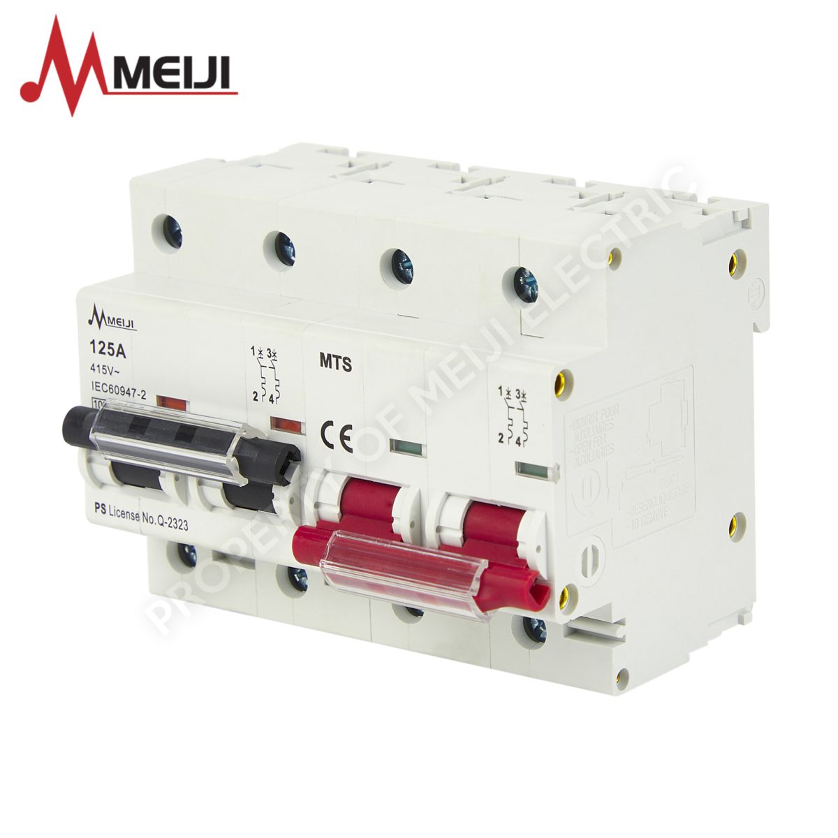 Meiji Manual Transfer Switch (Color Coded) 2Pole MTSCC-2P [80A-125A ...
