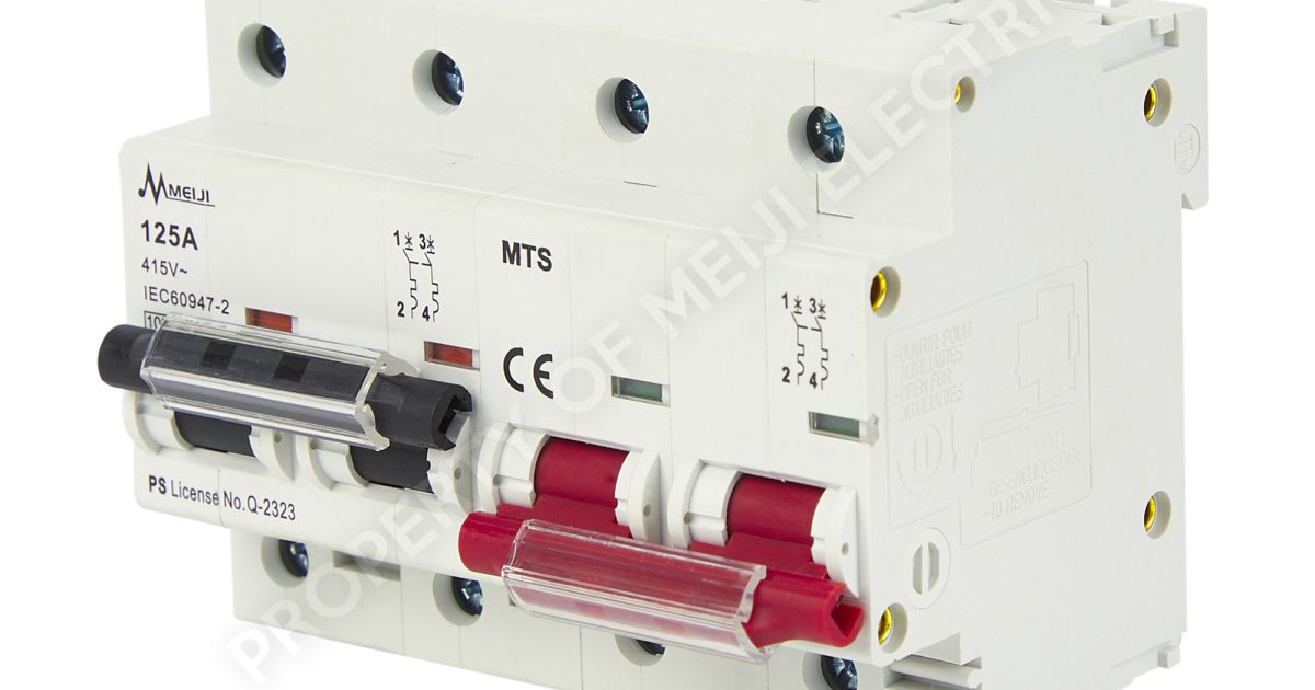 Meiji Manual Transfer Switch (Color Coded) 2Pole MTSCC-2P [80A-125A ...
