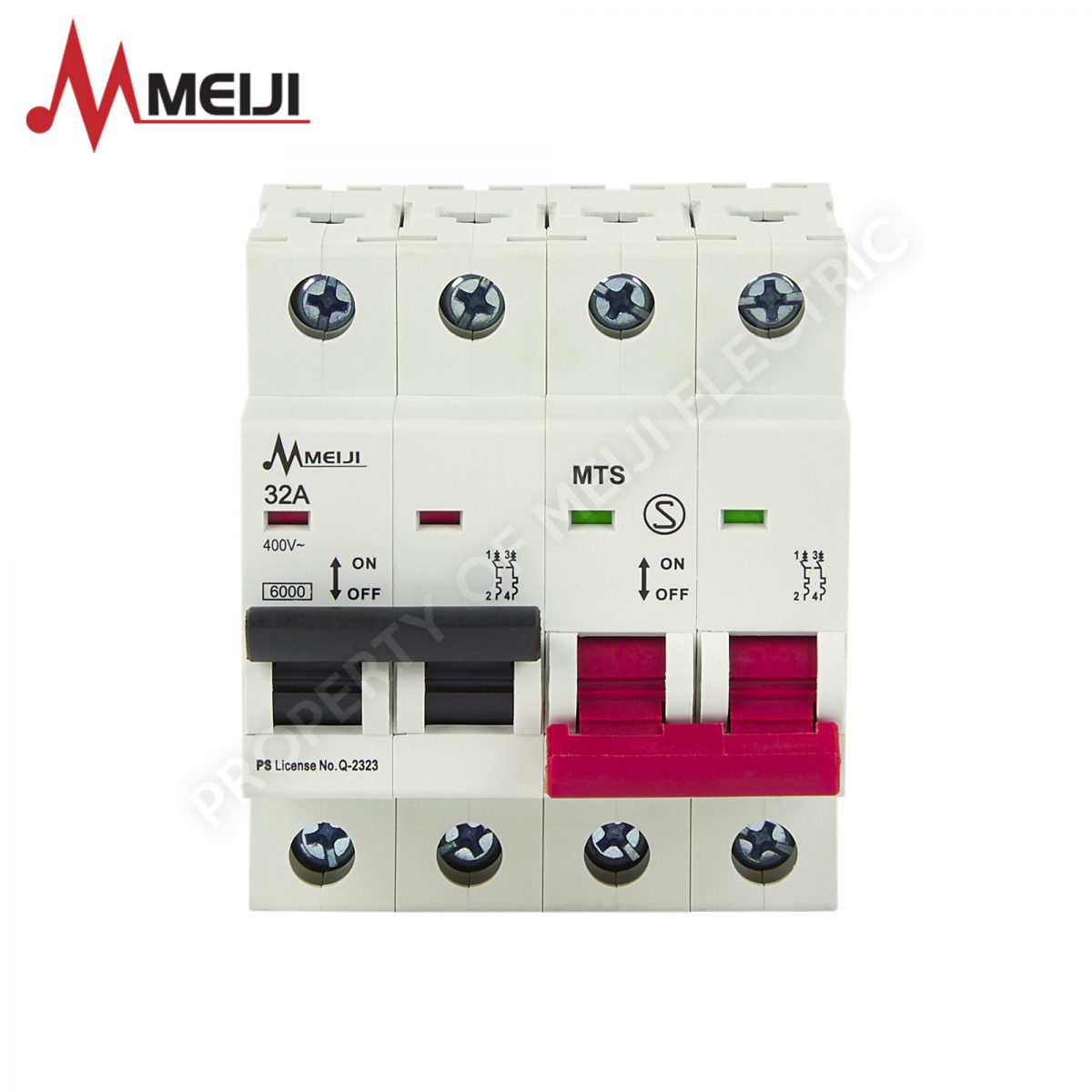 Meiji Manual Transfer Switch (Color Coded) 2Pole MTSCC-2P - Meiji ...