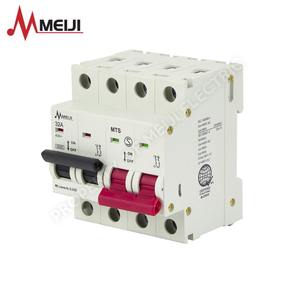 Meiji Manual Transfer Switch (Color Coded) 2Pole MTSCC-2P - Meiji ...